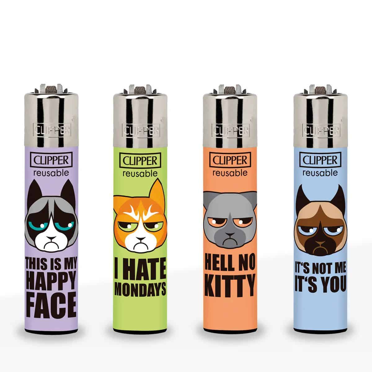 Grumpy Cats Clipper Lighter | Pacific Grass